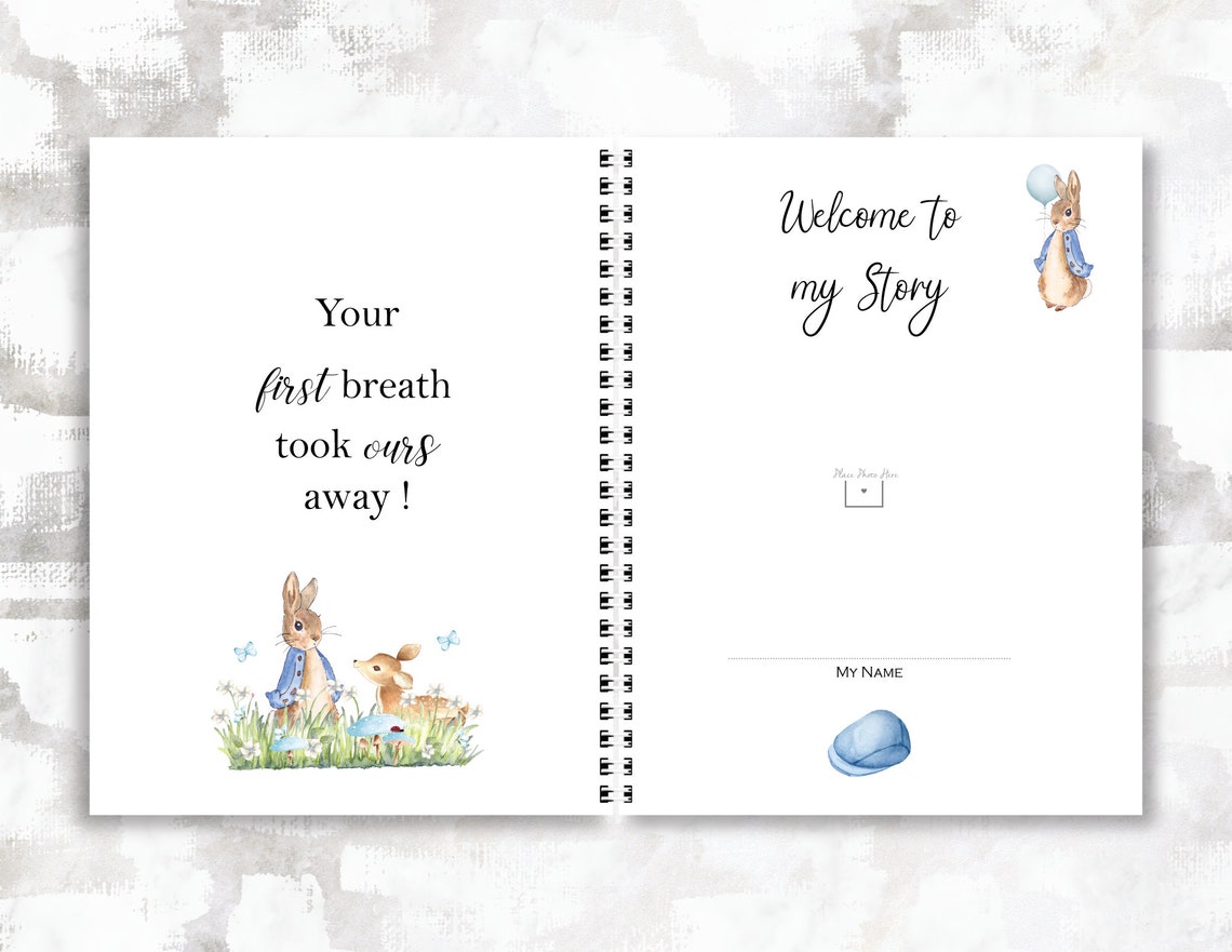 Peter Rabbit Baby Boy Book Baby Journal Milestone Journal - Etsy