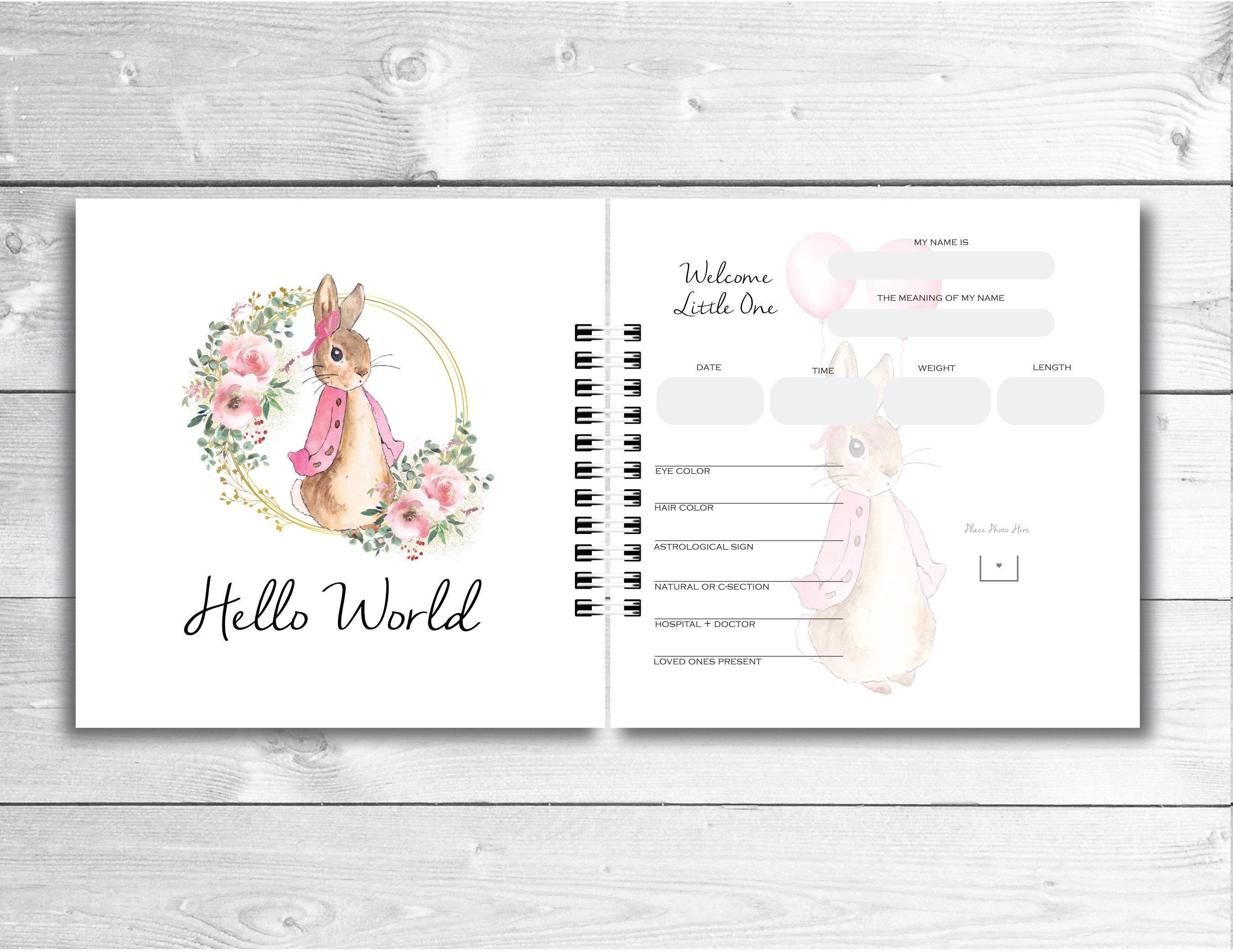 Baby Book, Peter Rabbit Baby Journal, Pregnancy Tracker, Pregnancy ...
