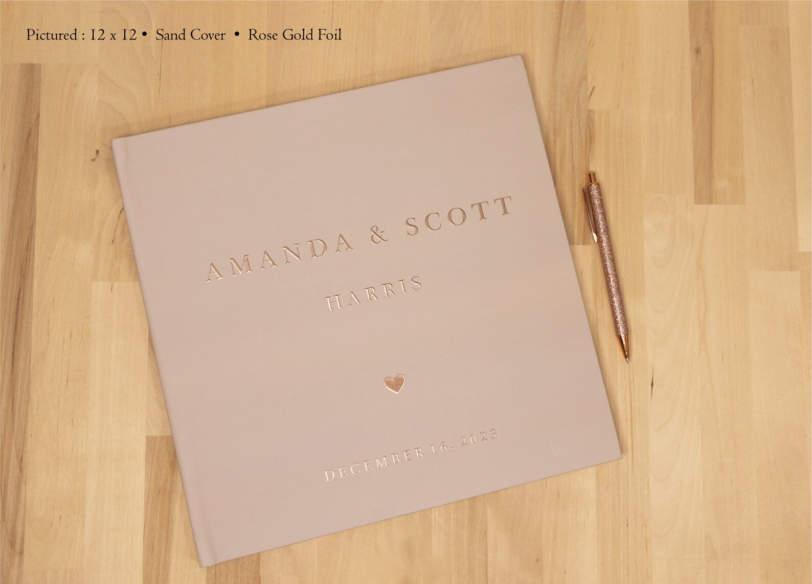 Personalized Wedding Guest Book Real Foil Formal Book - Etsy