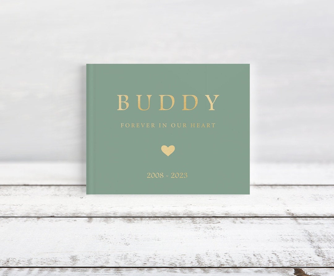 Pet Memorial Photo Album • Gift for Loss of Pet • in Loving Memory ...