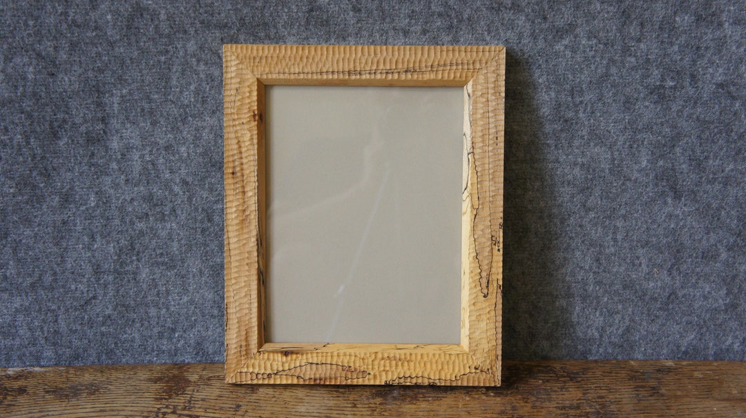 Hand Carved Spalted Maple Picture Frame - Etsy