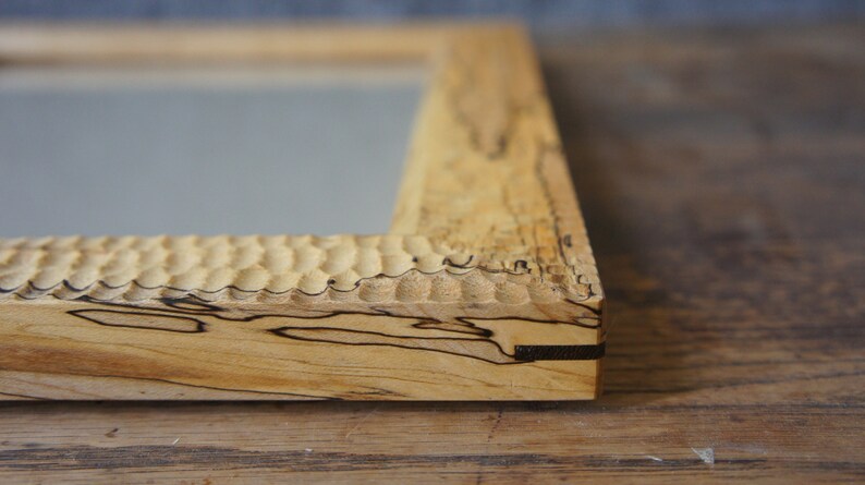 Hand Carved Spalted Maple Picture Frame - Etsy