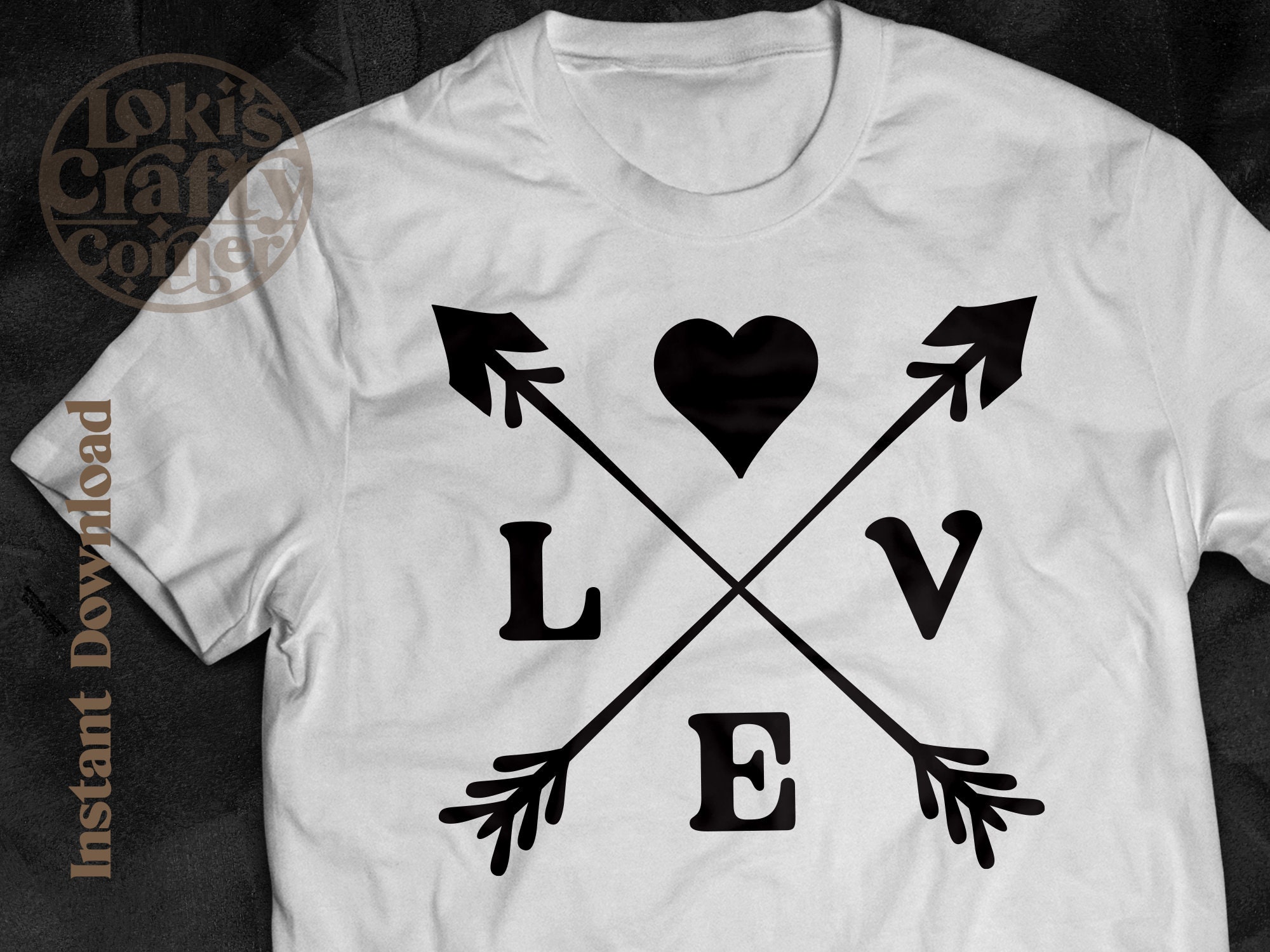 Love Arrows Svg Valentine Svg Love Svg Valentine's Day | Etsy