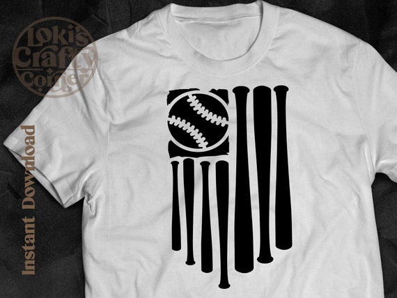 USA Baseball Flag Svg USA Softball Flag Svg Patriotic Svg - Etsy