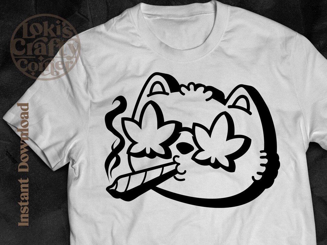 Cat Smoking Joint Svg / Smoling Cat Svg / Cute Cat Svg / High Cat Svg ...