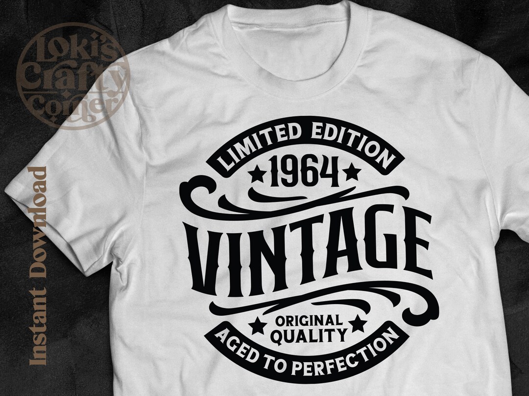 Vintage 1964 60th Birthday SVG Design (digital Download) - Etsy