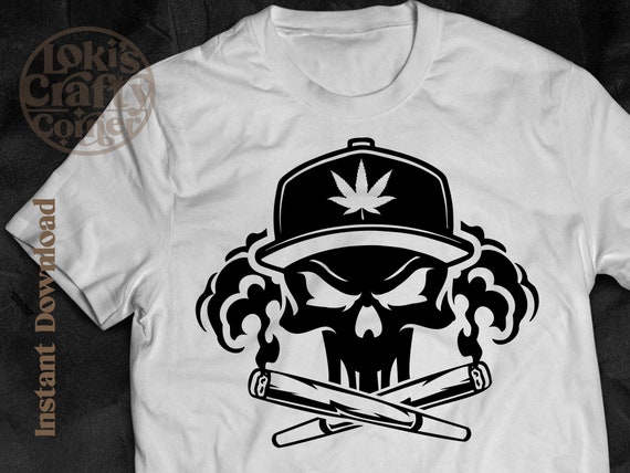Weed Skull Svg Weed Svg Joint Svg Weed Stencil 420 Svg | Etsy