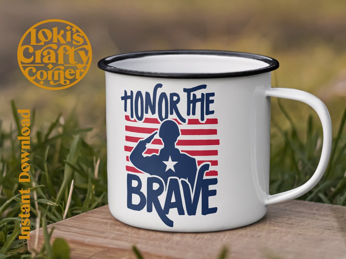 Honor the Brave Svg Memorial Day Svg Patriotic Svg - Etsy