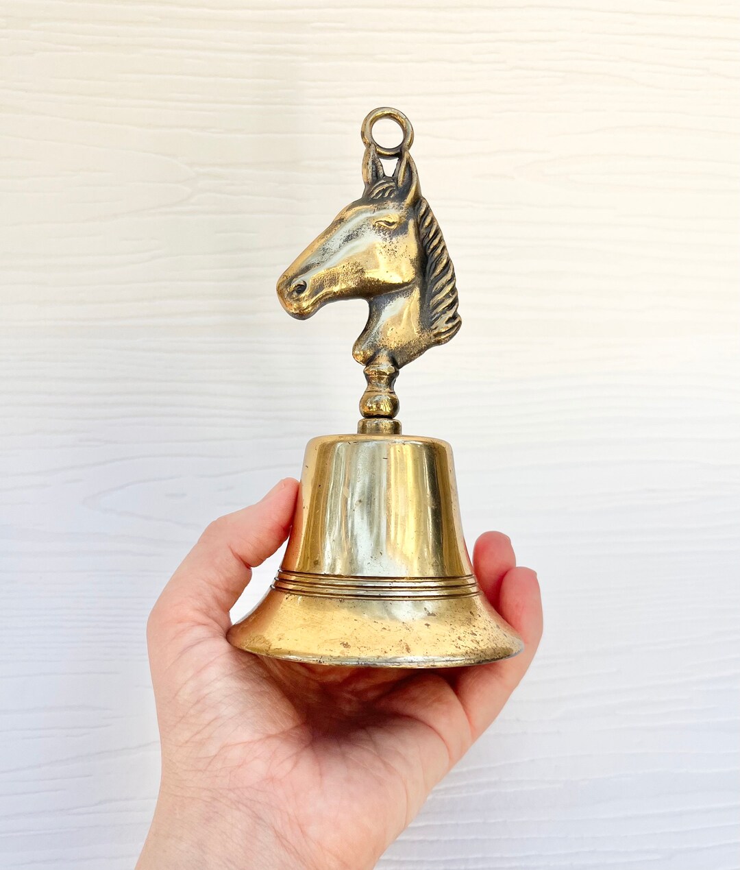 Vintage Brass Horse Bell Vintage Home Decor Vintage Bells Brass Accent ...