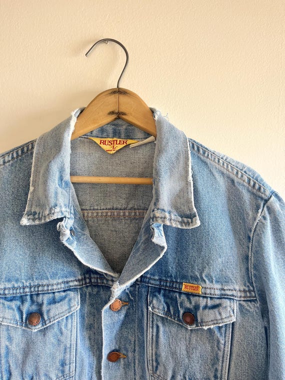 Vintage Rustler 1980s Jean Jacket - Retro Clothing - … - Gem