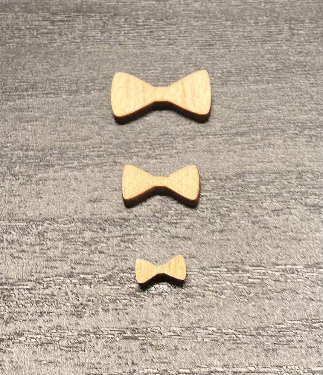 Miniature Wood Bow Tie, 3 Sizes, Small Wood Bow Tie, Miniature Bow Tie ...