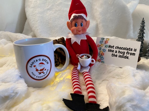 Elf Hot Chocolate Kit Elf Hot Cocoa Elf Prop Elf - Etsy