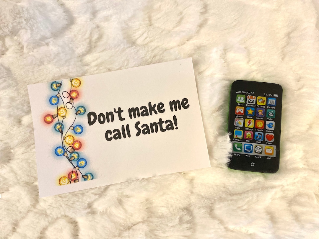 Elf Cell Phone Kit, Single Scene, Elf Prop, Elf Accessories, Elf Game ...