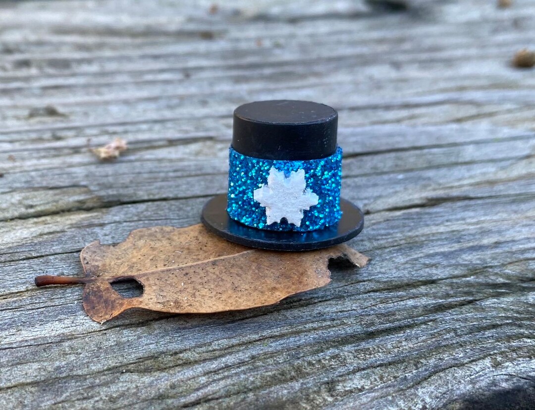 Mini Snowman Hat, Miniature Christmas Hat, Mini Winter Scene Hat ...