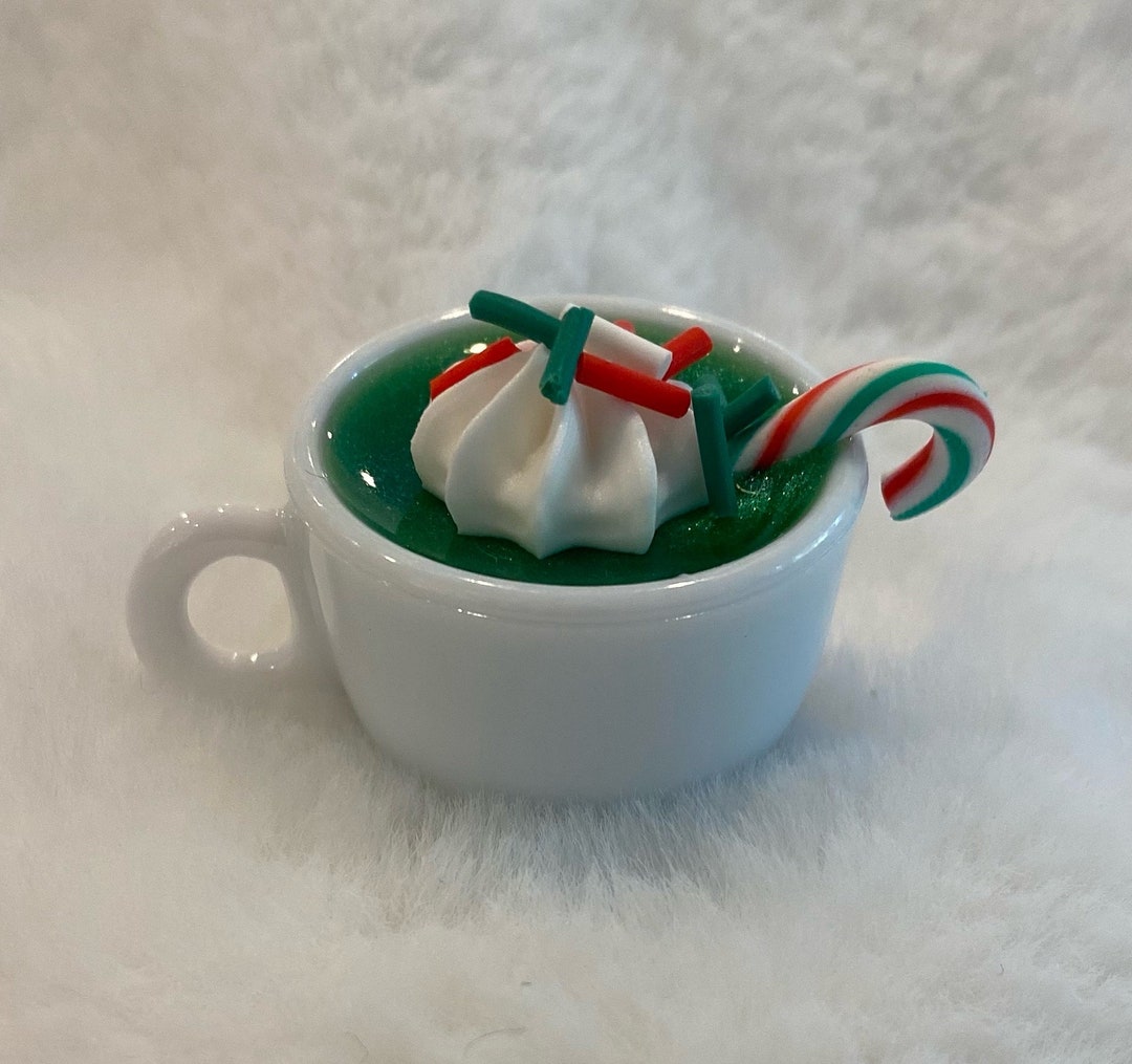 Elf Hot Cocoa Mug, 1:3 Scale Elf Cocoa, Mint Cocoa, Miniature Green ...