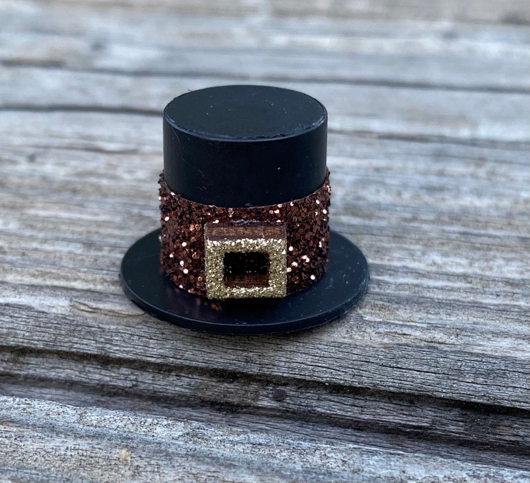 Mini Thanksgiving Hat, Miniature Pilgrim Hat, Mini Holiday Hat, Mini ...