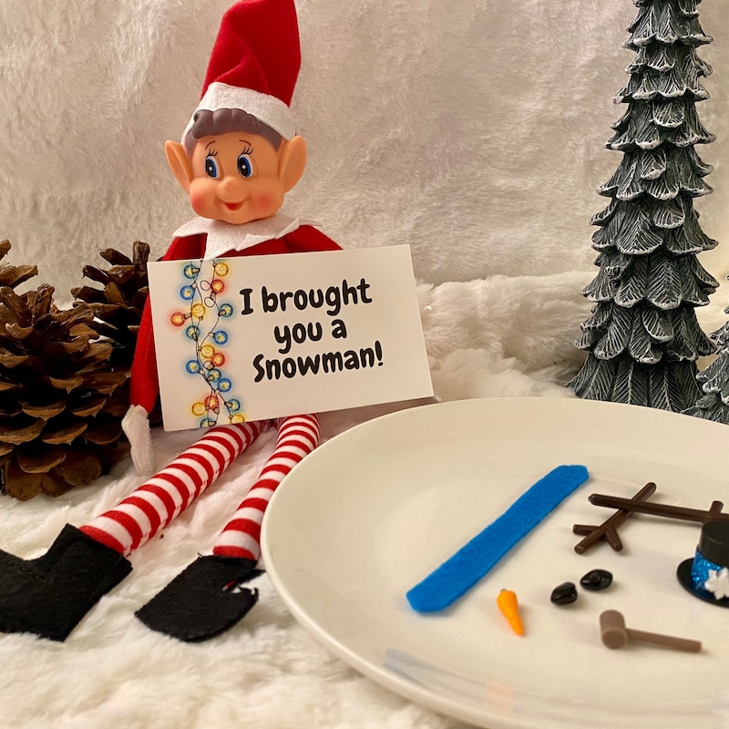 Melted Snowman Elf on the Shelf - Etsy