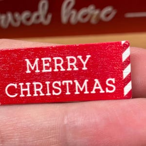 Miniature Merry Christmas Wooden and Painted Sign - Etsy