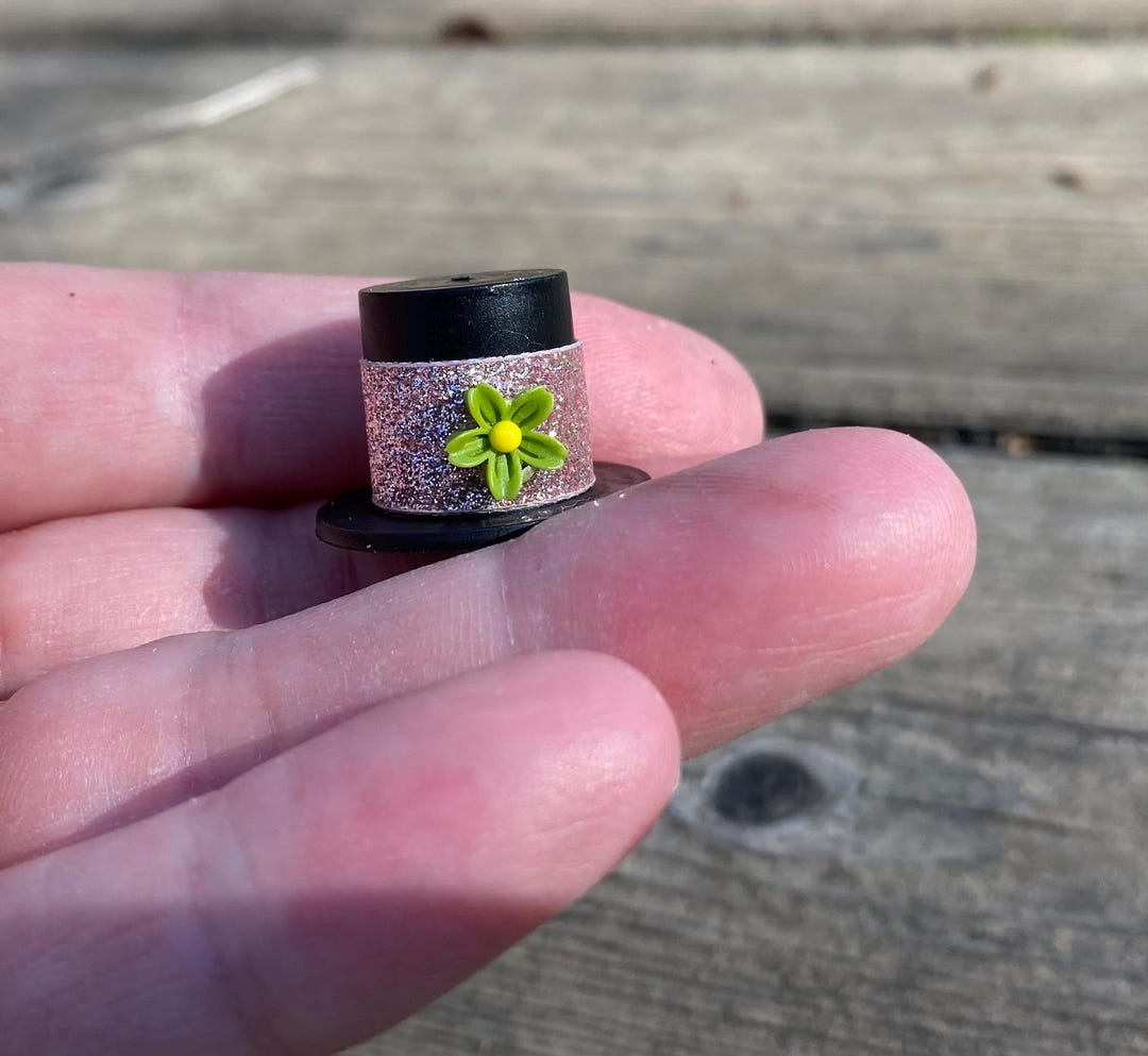 Miniature Spring Flower Hat, Mini Garden Accessories (multiple Colors ...