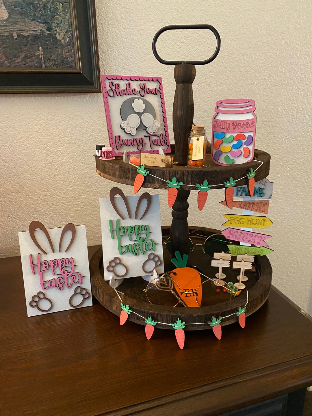 Easter Decor, Easter Bunny Decor, Easter Decor, Easter Bunny Leave ...