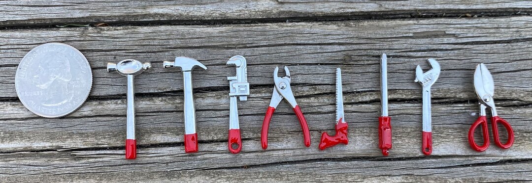 Miniature Tools: Set of Eight Miniature Tools - Etsy