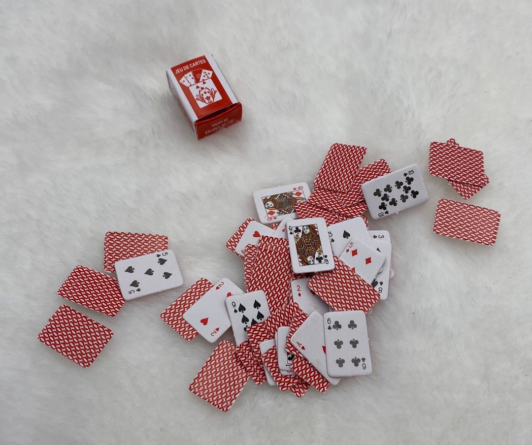 Miniature Playing Cards, Mini Poker Cards, Elf Playing Cards, 1:12 ...