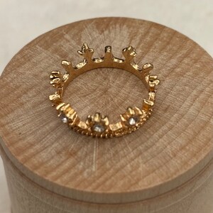 Miniature Gold Crown With Jewels, Fairy Crown; Miniature Garden; Fairy ...