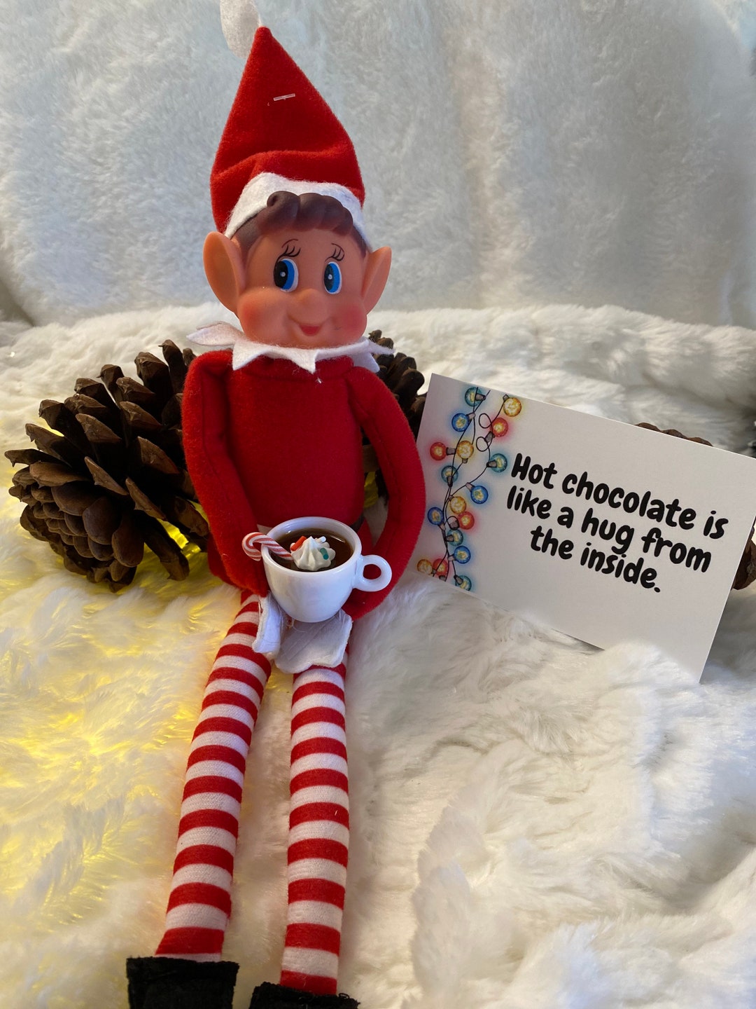 Elf Miniature Hot Chocolate Kit; Miniature Hot Cocoa; Elf Prop; Elf ...