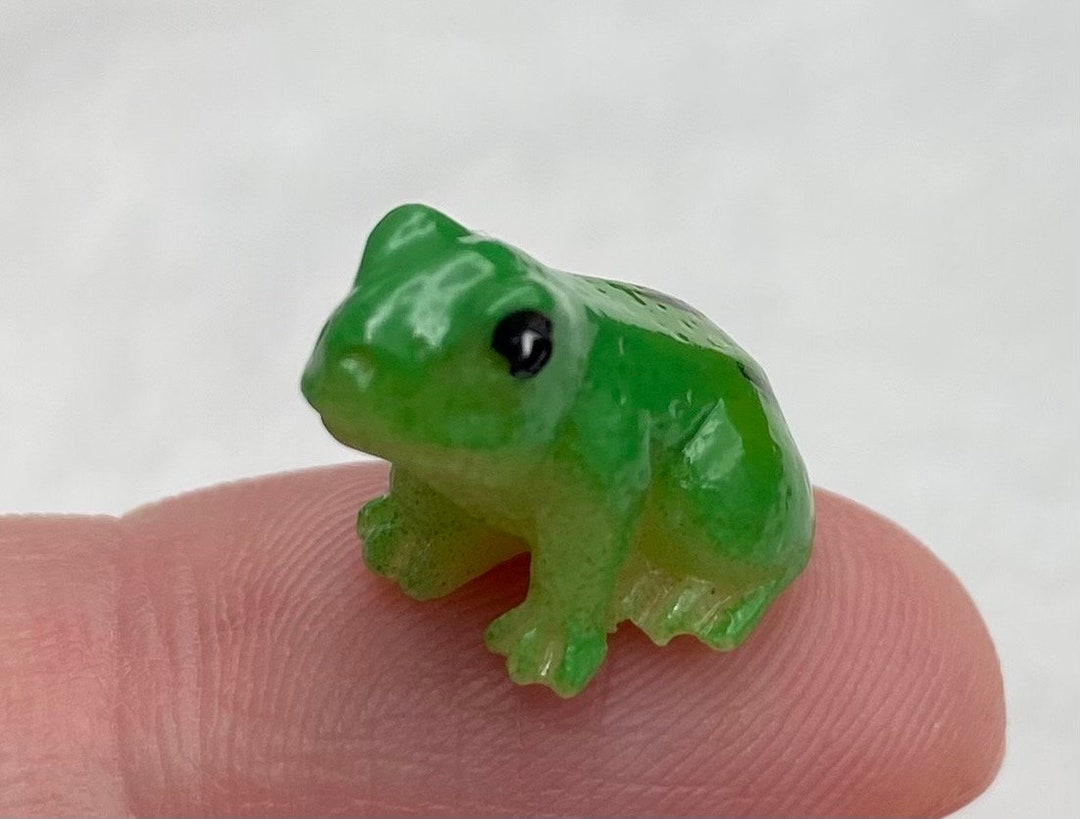 Miniature Frog, Mini Pocket Frog, Fairy Garden Frog - Etsy