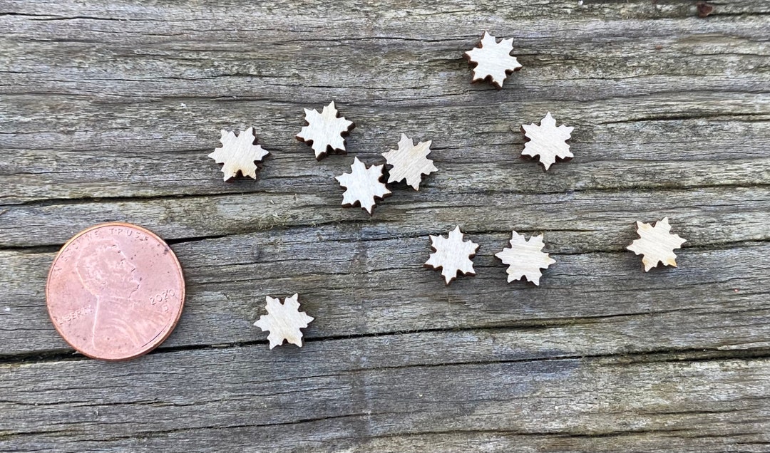 Miniature Wood Snowflake; Small Wood Snowflake; Mini Snowflake ...