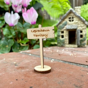 Enchanting Miniature Garden Sign Set of 4; Gnome Garden Signs ...