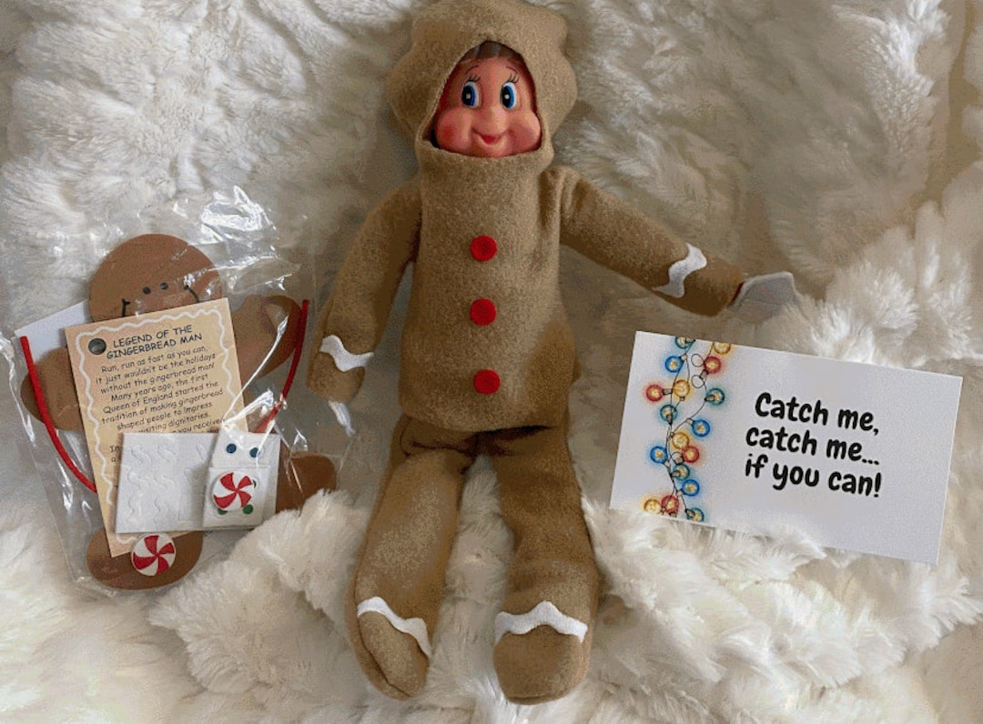 Elf Gingerbread Man Costume, Single Scene, Elf Prop, Elf Accessories ...