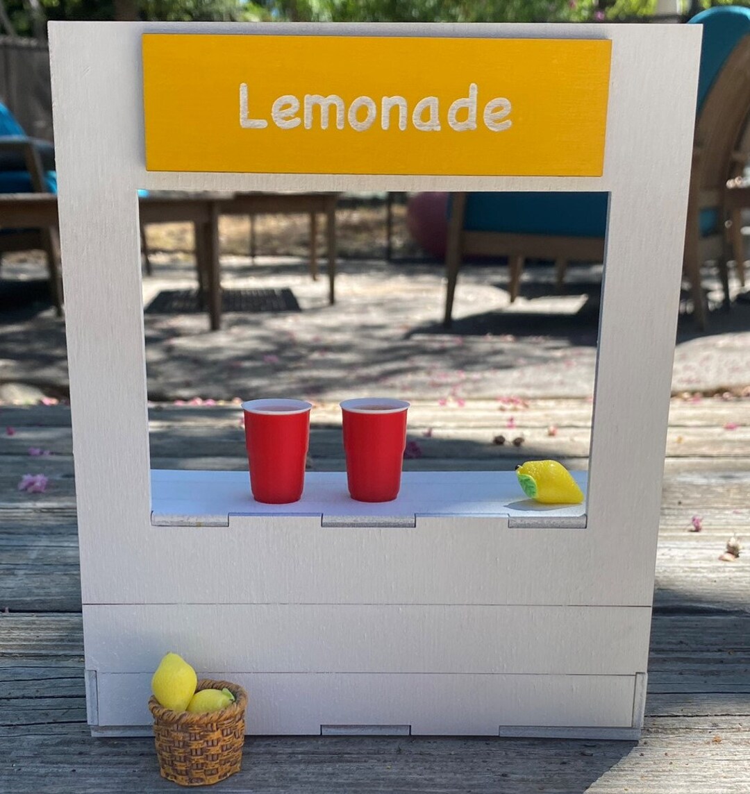 Lemonade Stand, Elf Lemonade Stand, Miniature Lemonade Stand, Elf Prop ...