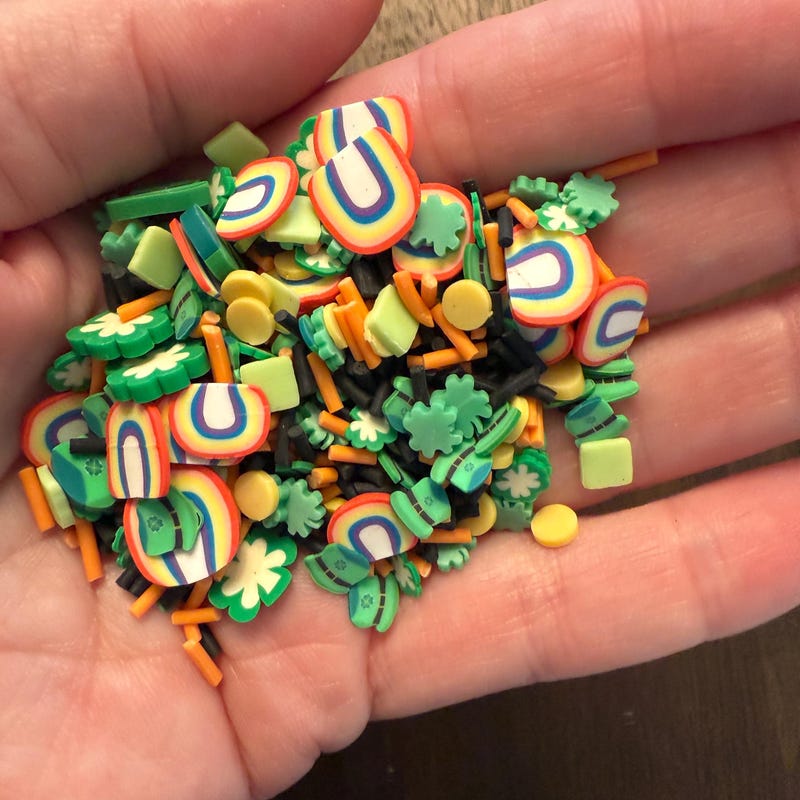 St Patricks Clay Slices - Etsy