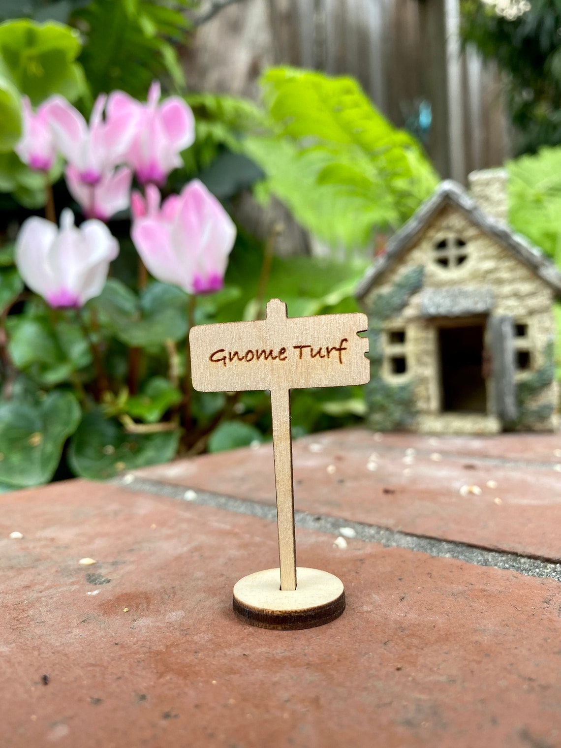 Enchanting Miniature Garden Sign Set of 4; Gnome Garden Signs ...