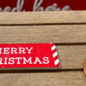 Miniature Merry Christmas Wooden and Painted Sign - Etsy