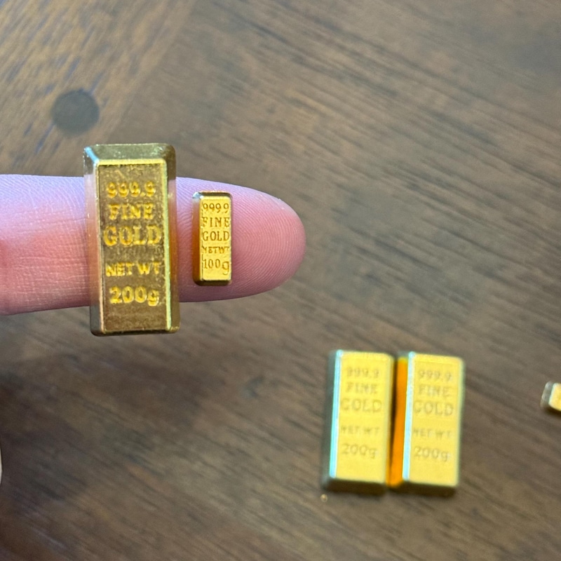Miniature Gold Bar - Etsy