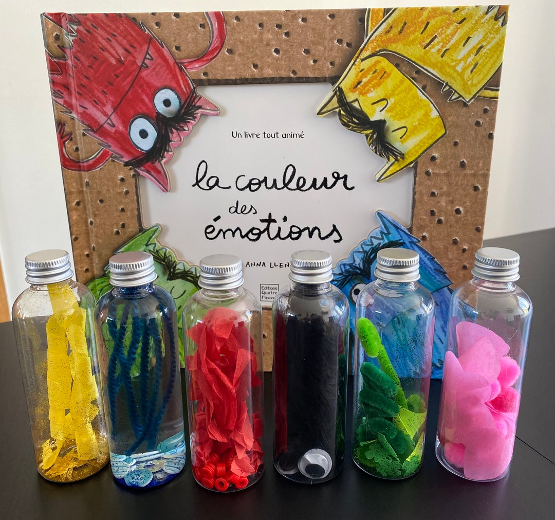 The Color of Emotions Set of 6 Sensory Bottles / Shake Bottles - Etsy
