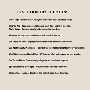 Printable Couple Journal | Memory Book for Dating Couples | Our Love ...