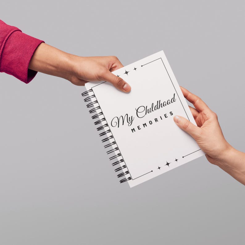 Printable Childhood Memory Book | Digital Download | Self-reflection ...