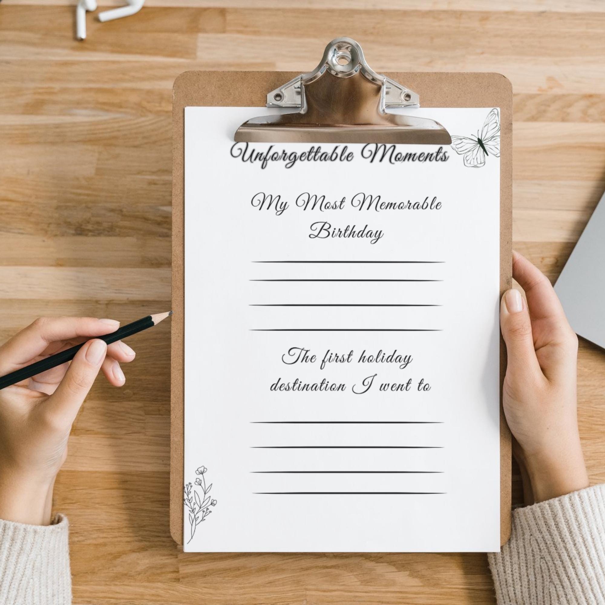 Adult Childhood Memory Book | Personalized Journal for Nostalgic ...