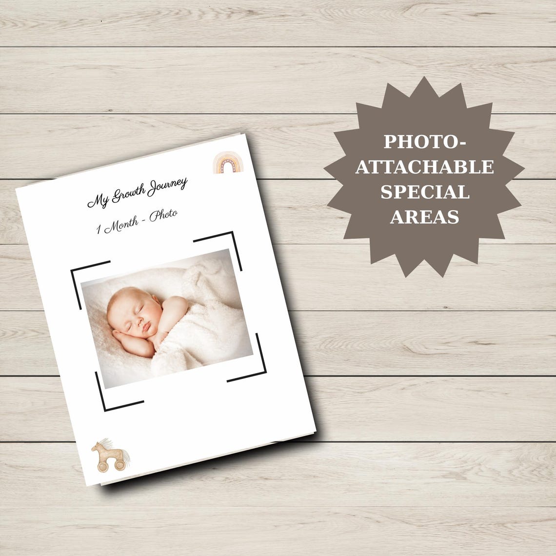 Newborn Baby Memory Book – Printable Keepsake Journal for First Year ...