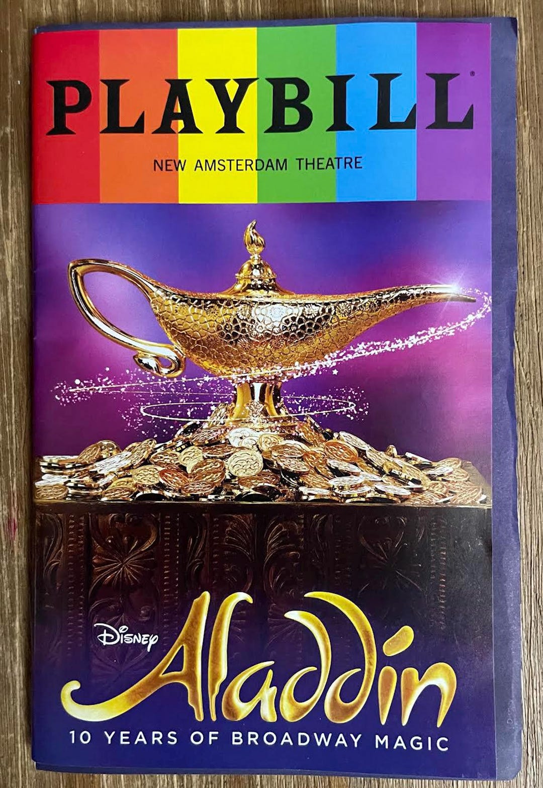 Aladdin 10th Anniersary Pride Playbill June 2024 - Etsy