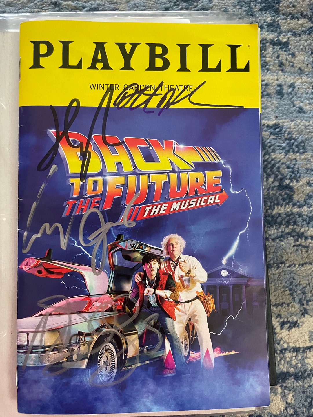 Back to the Future Broadway Playbill - Signed by Cast Members - Etsy