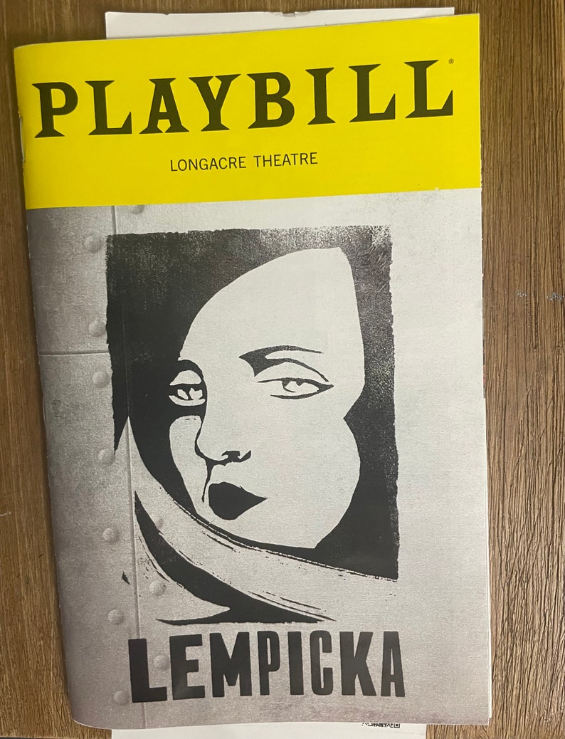 Lempicka Broadway Playbill - Etsy