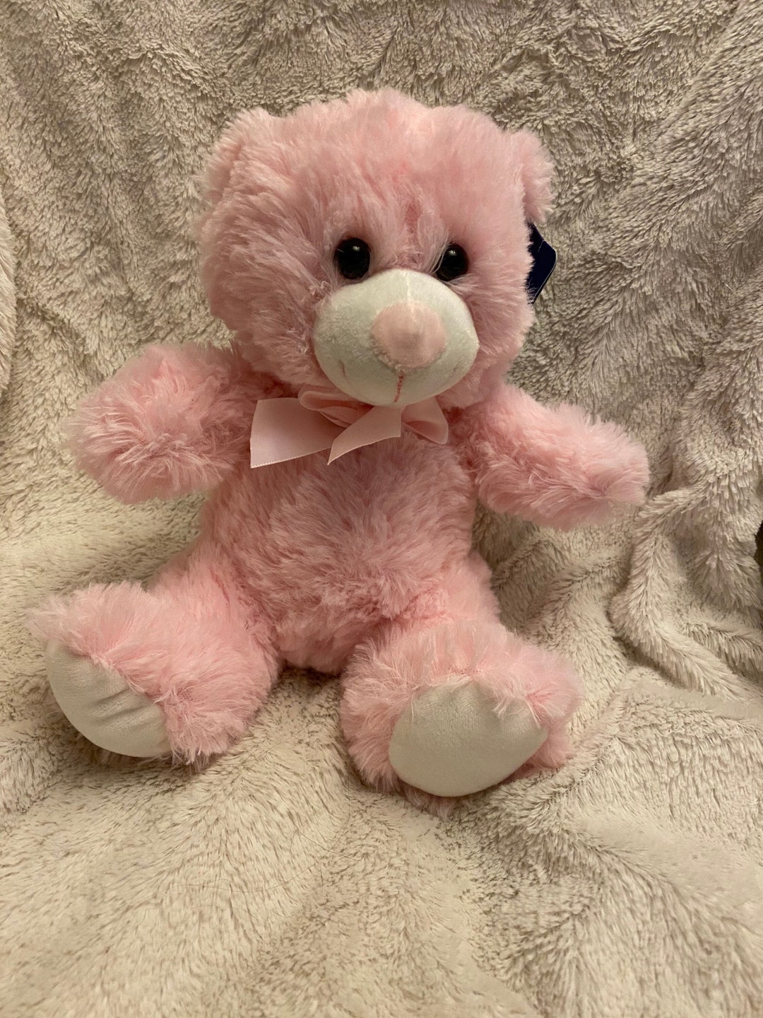 Kellytoy Pink Bear, Stuffed Animal, 8" Sitting, Original Tags ...