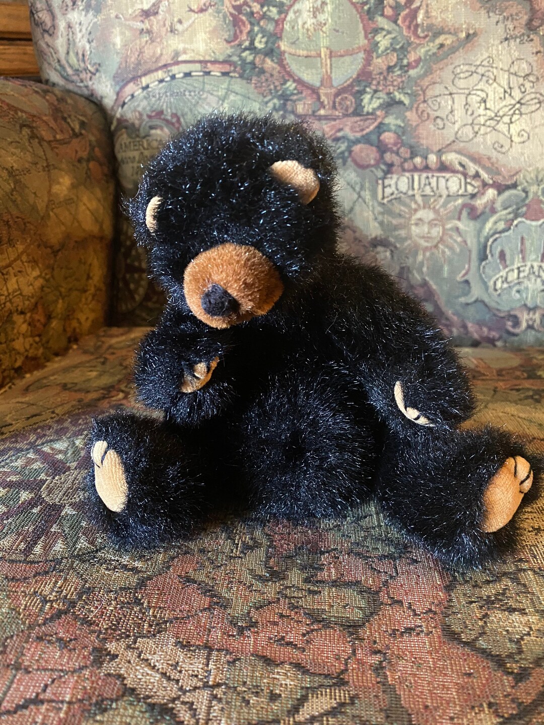 TY - Little Black Bear, Teddy Bear, Stuffed Animal, 6" Sitting, 5-way ...