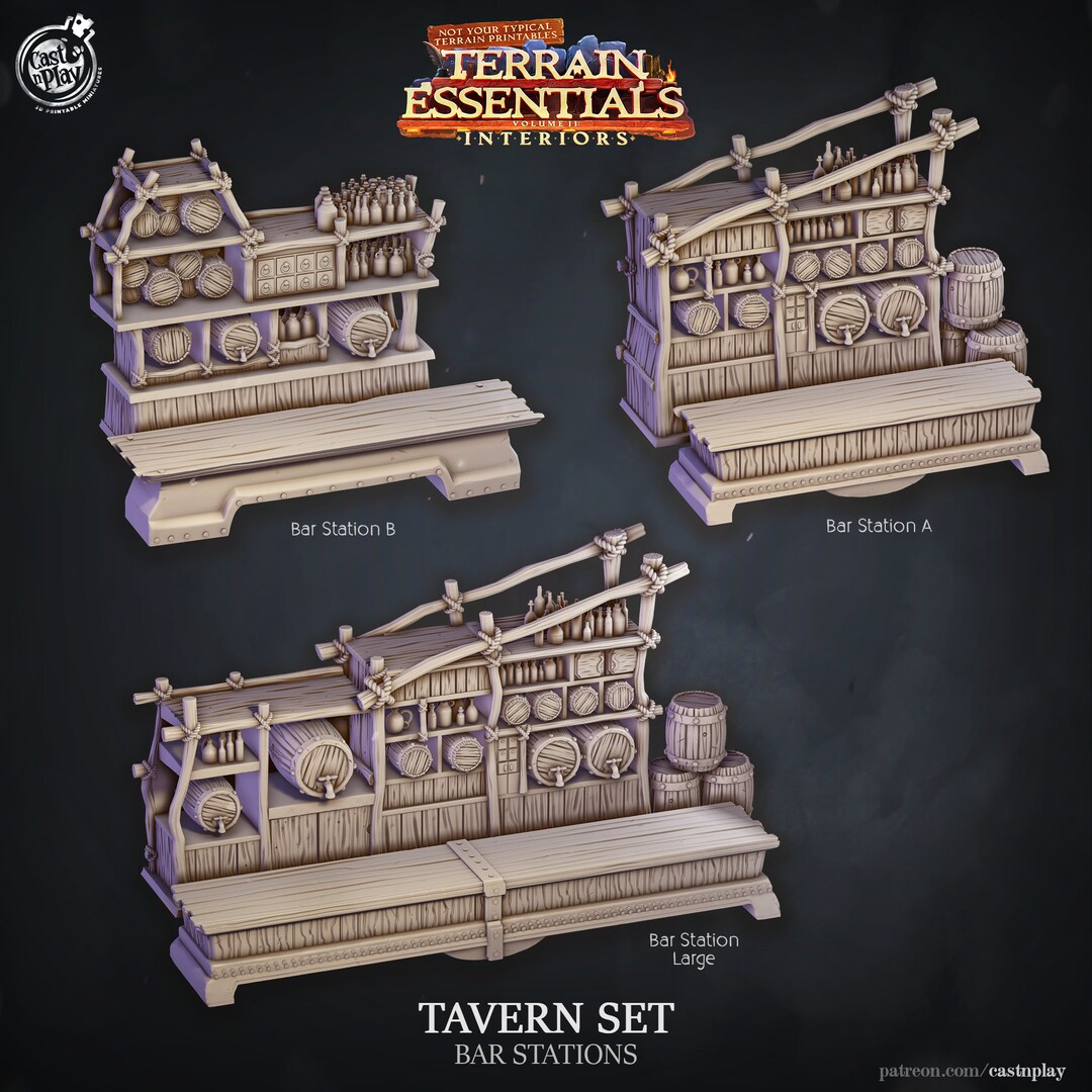 Tavern Bar Sets From Terrain Essentials by Cast N Play - Etsy