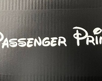 Passenger Princess Sticker - Etsy UK