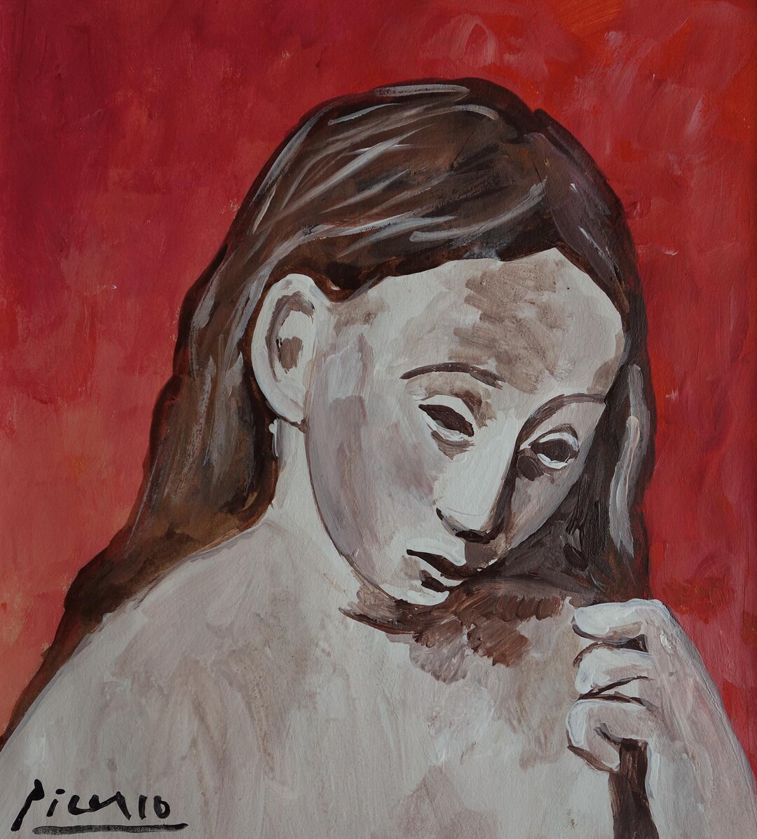 Rare Cubist Painting With Signature, Inscription, Pablo Picasso, and ...